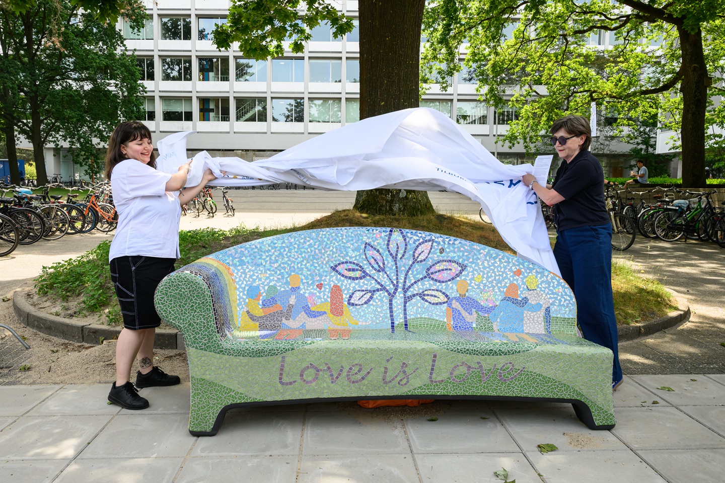 University installs rainbow sofa: ‘New and lasting symbol of diversity ...